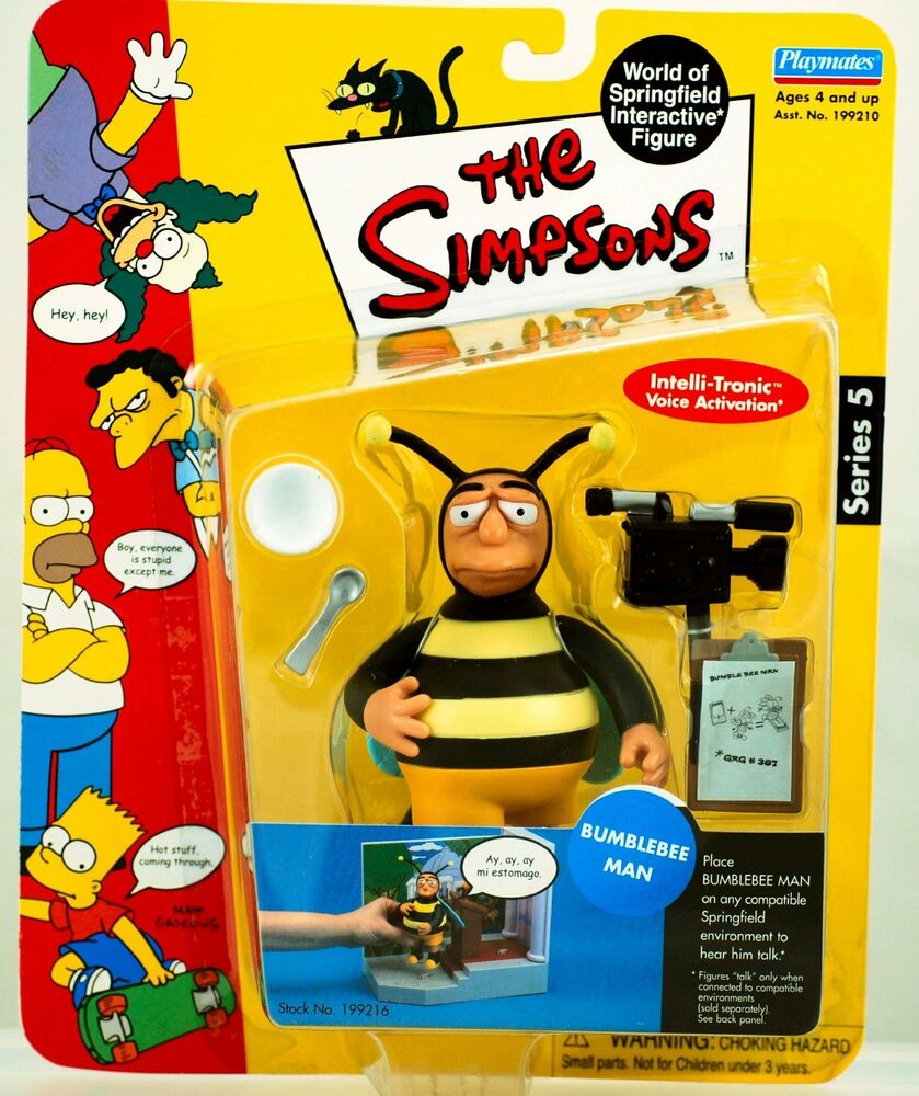 Simpsons Série 5 Bumblebee Man figure Playmates Toys 199216