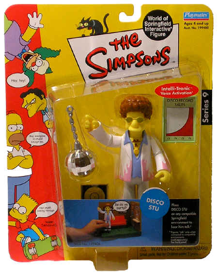 Simpsons Série 9 Disco Stu figure Playmates Toys 89200
