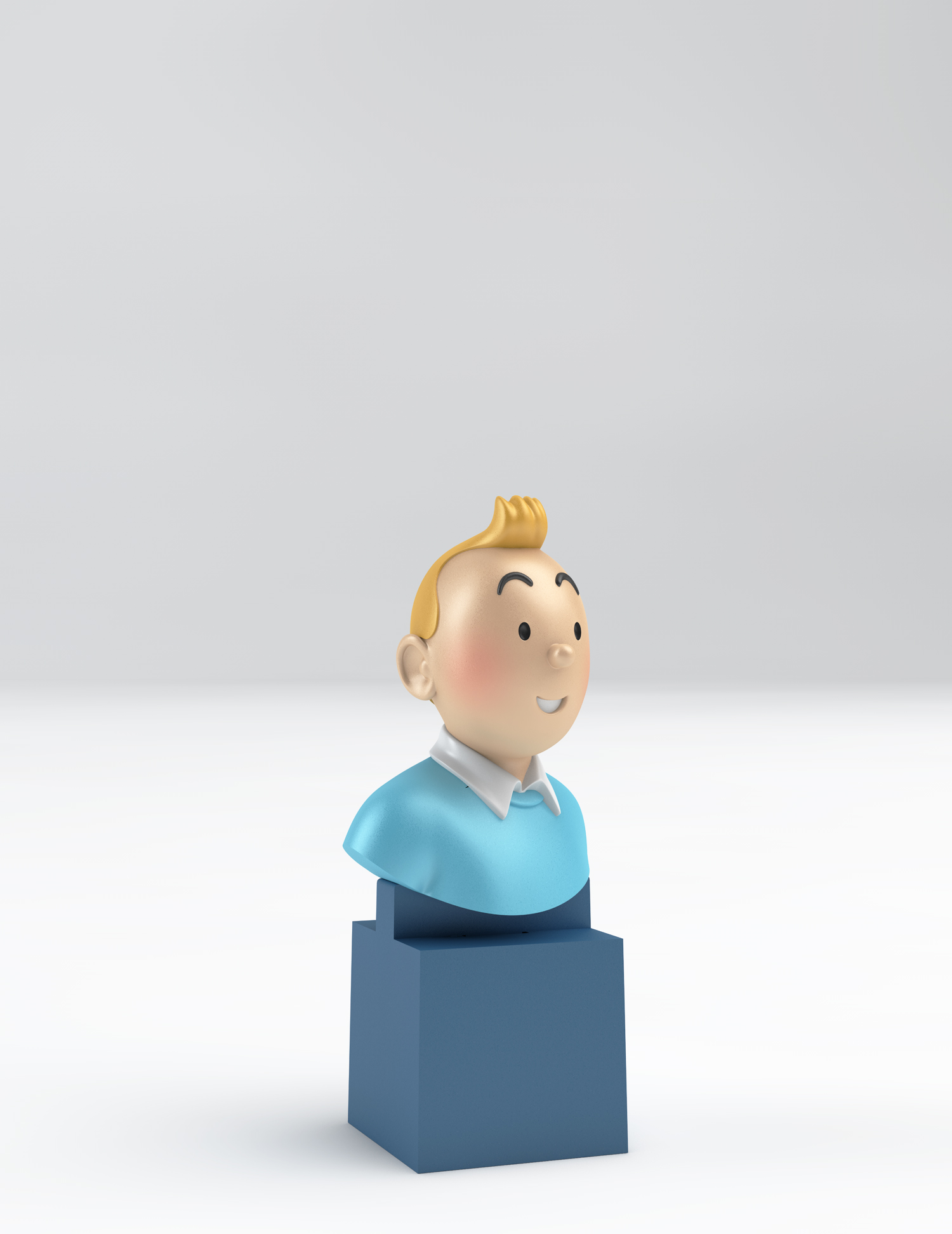 Tintin Figurine Buste PVC Tintin 7.5cm