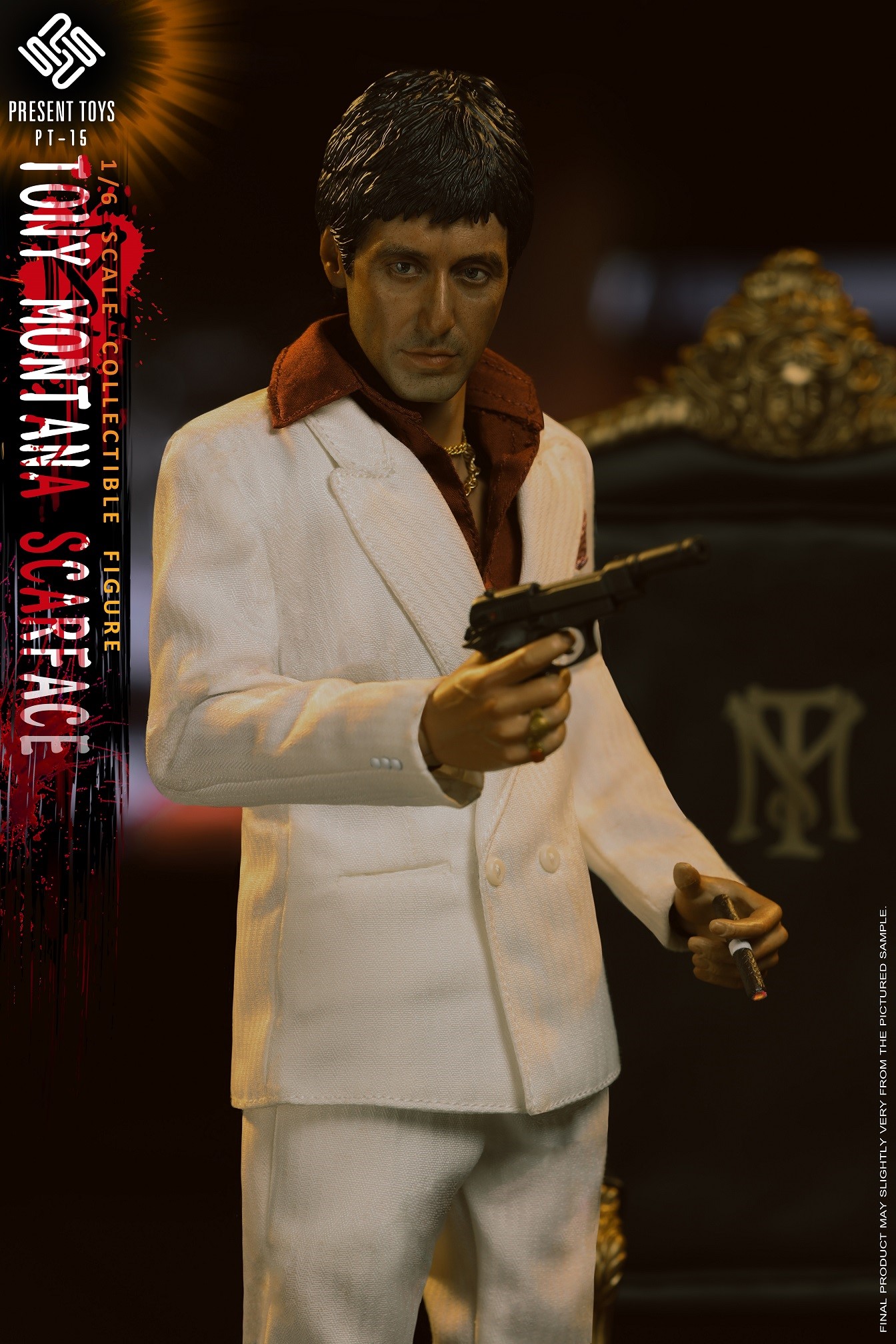 Tony Montana Scarface (white suit) 1:6 scale figure Present Toys PT-SP15