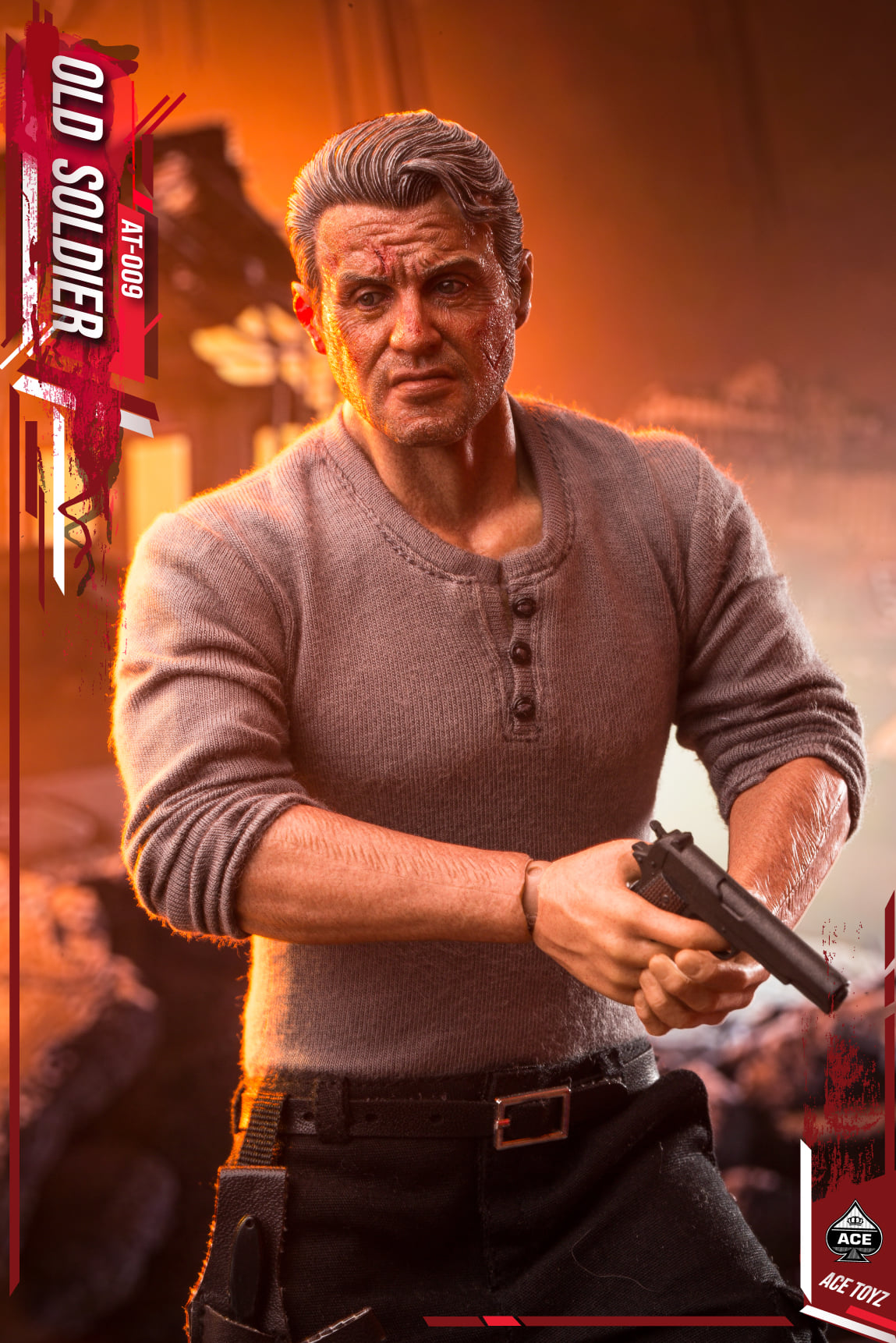 Old Soldier (style Stallone) 1:6 scale figure ACE Toyz AT-009