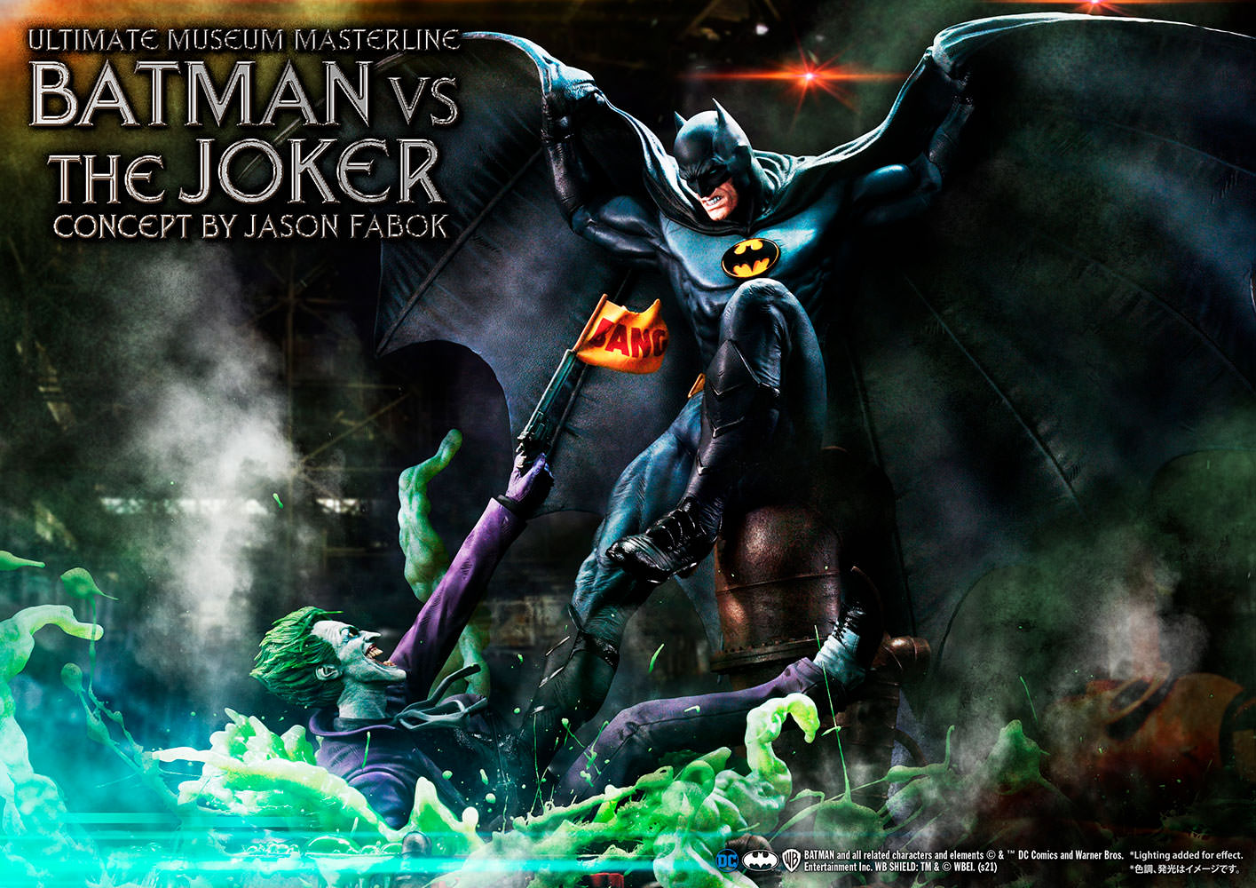 DC Batman vs The Joker (DELUXE BONUS VERSION) 1:3 Scale Statue Prime 1 ...