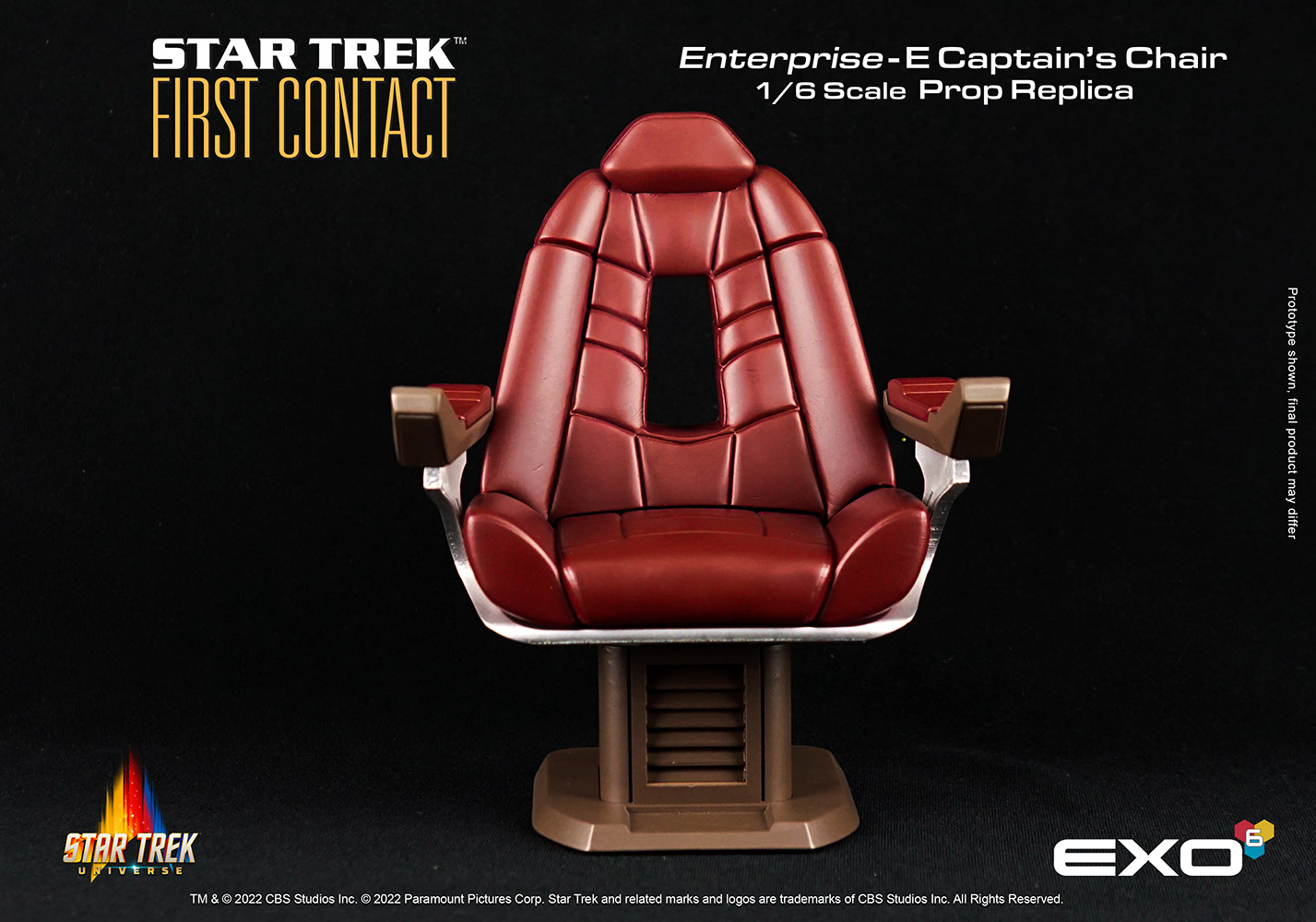 Star Trek: First Contact Enterprise-E Captain Picard’s Chair 1:6 Scale ...