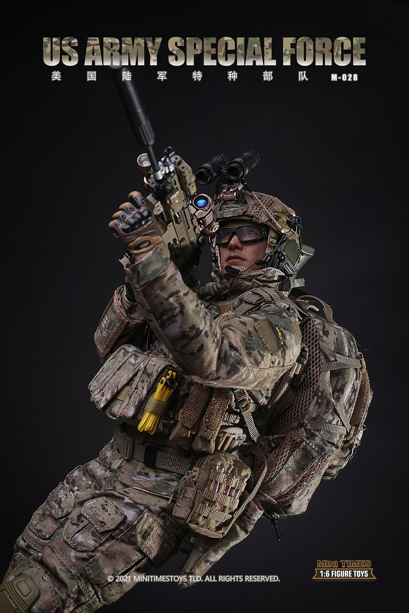 US Army Special Forces 1:6 Scale Action Figure MiniTimes M-028 US Army Special Forces 1:6 Scale Action Figure MiniTimes M-028
