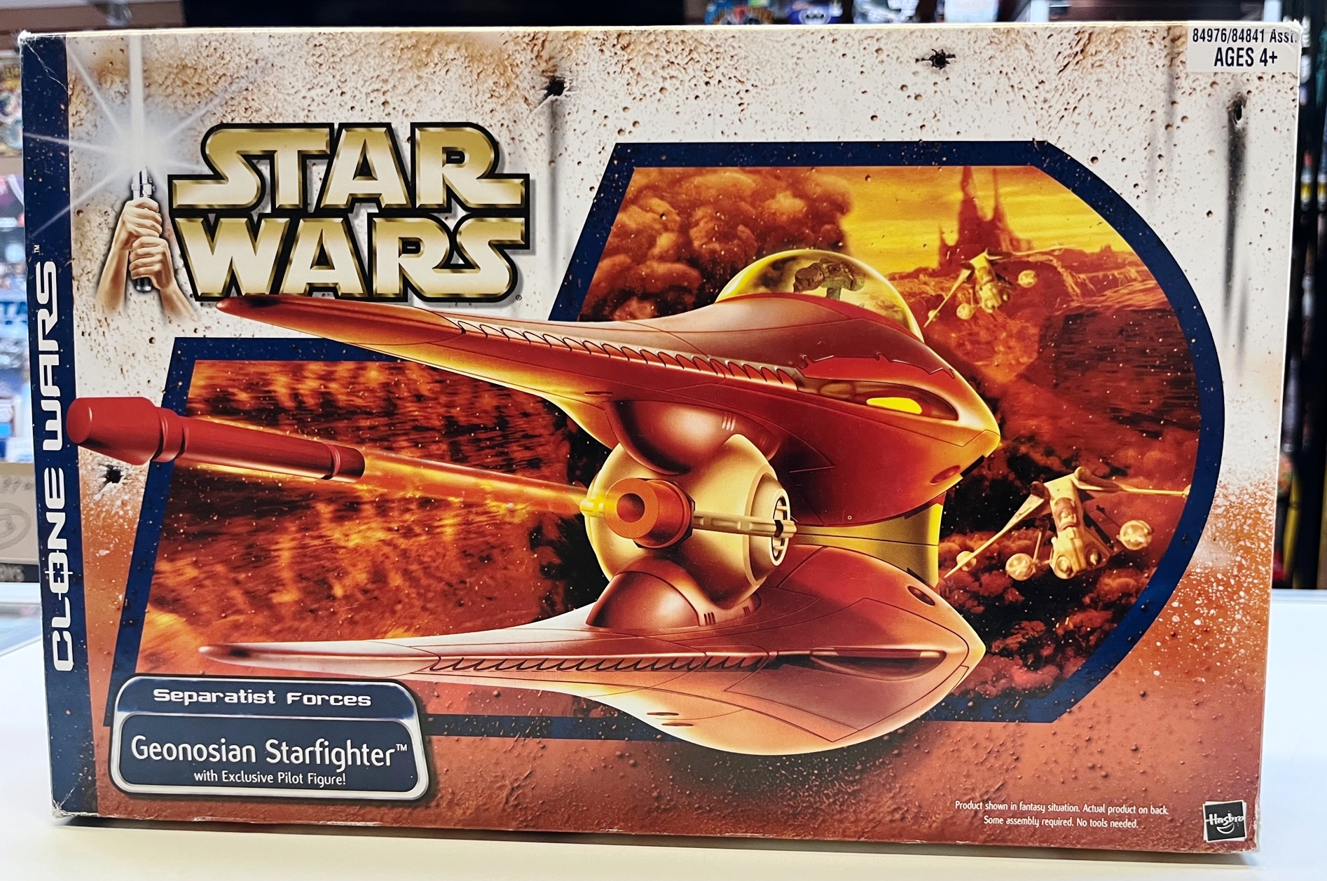 Star Wars Clone Wars Geonosian Starfighter with Geonosian Pilot Hasbro ...