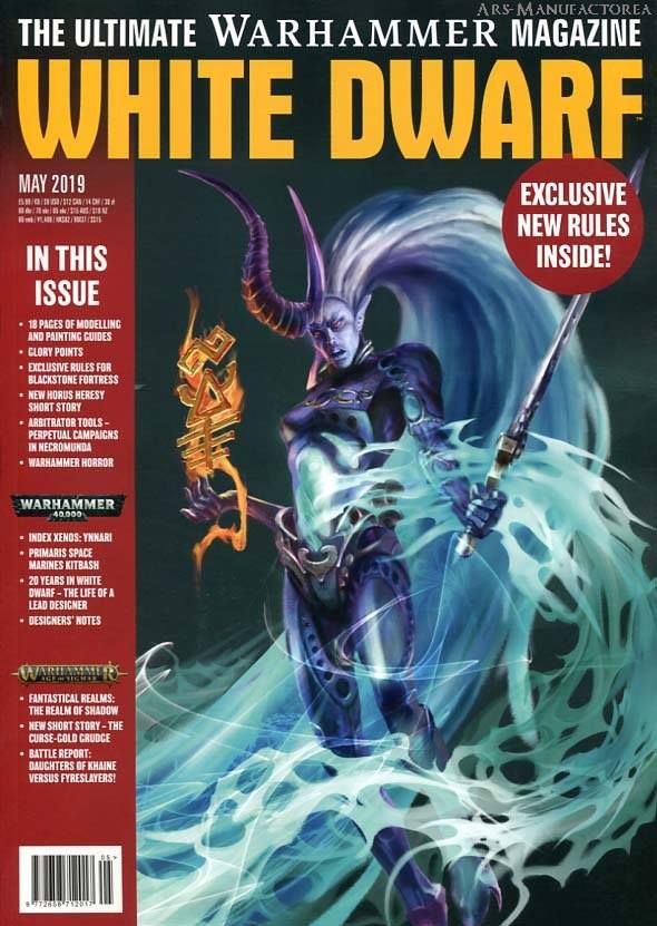 White Dwarf issue may 2019 from games Workshop