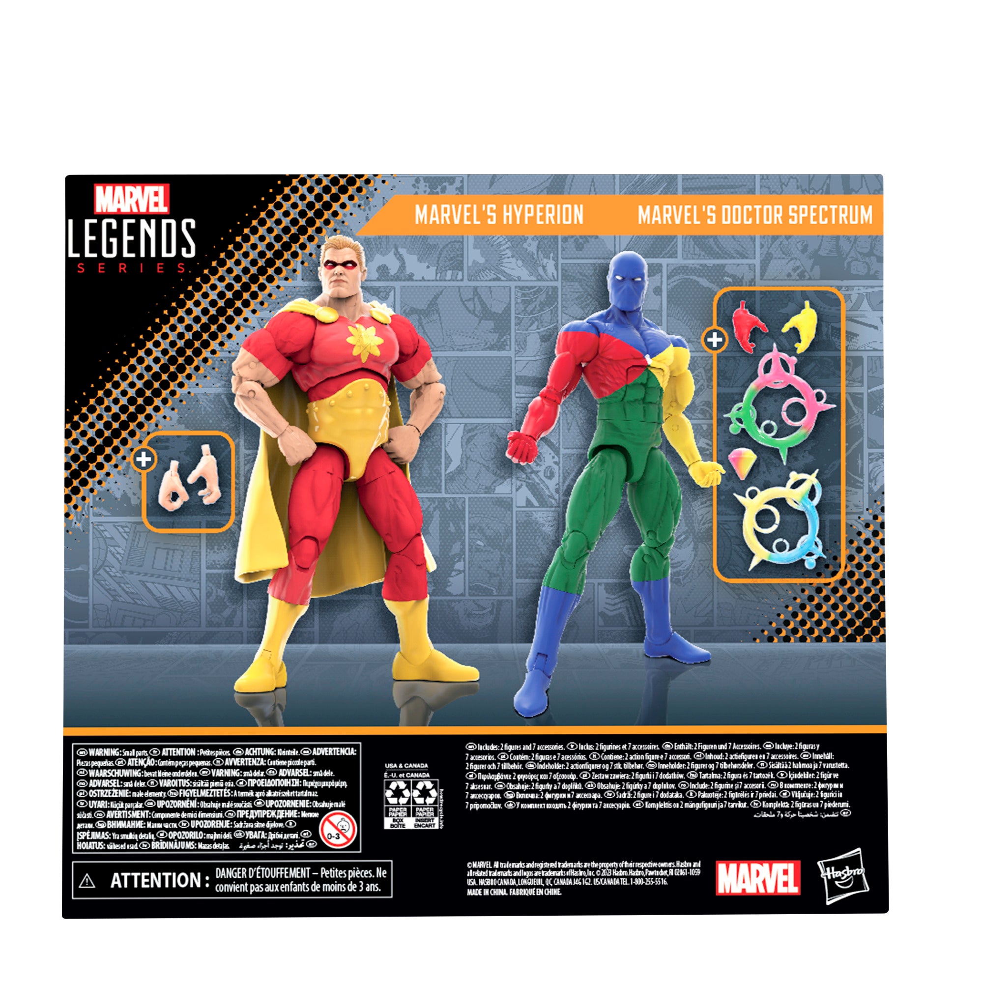 Marvel Legends Series Squadron Supreme Marvel's Hyperion and Marvel's ...