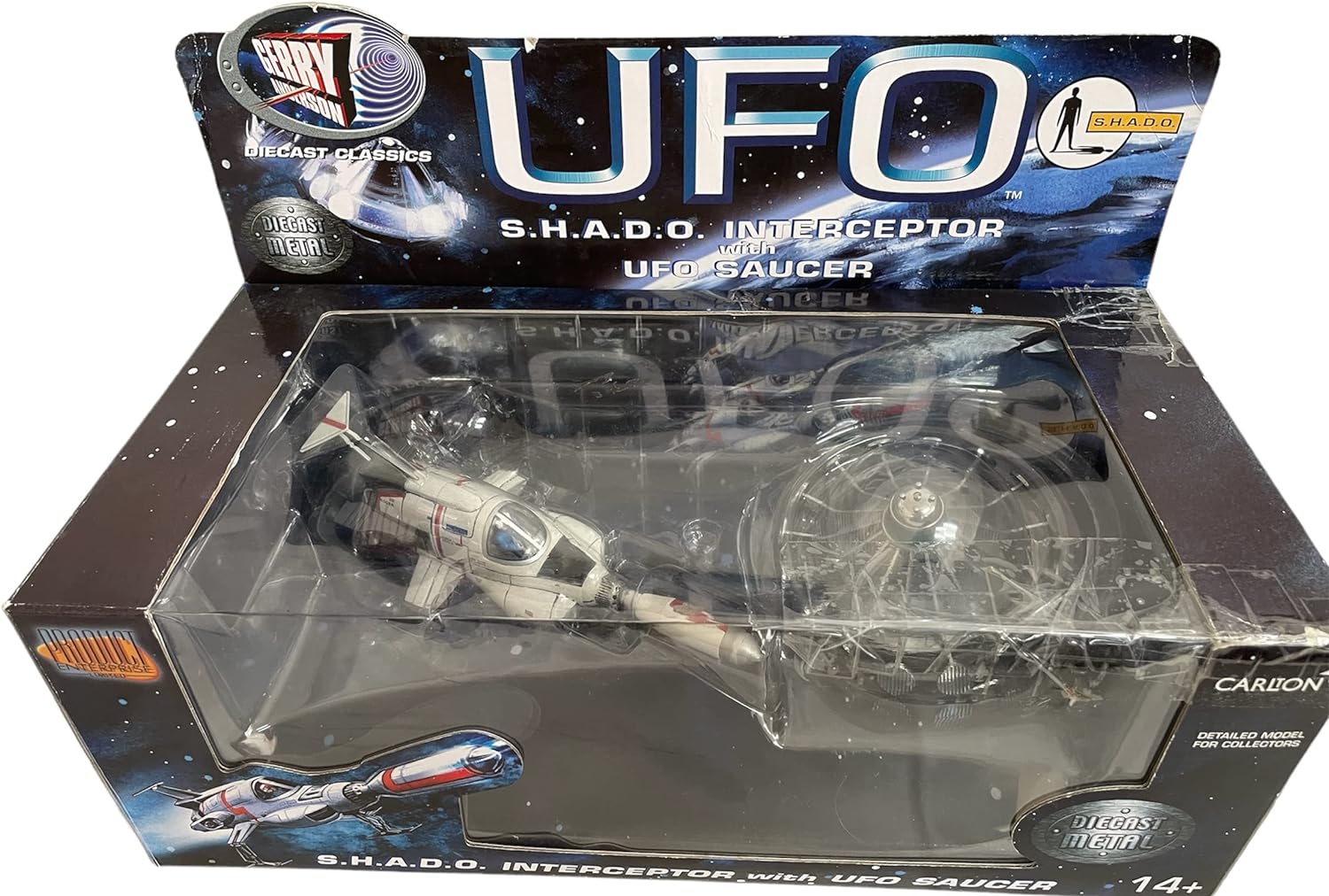 UFO SHADO Interceptor with UFO Saucer Diecast Product Enterprise INT-1