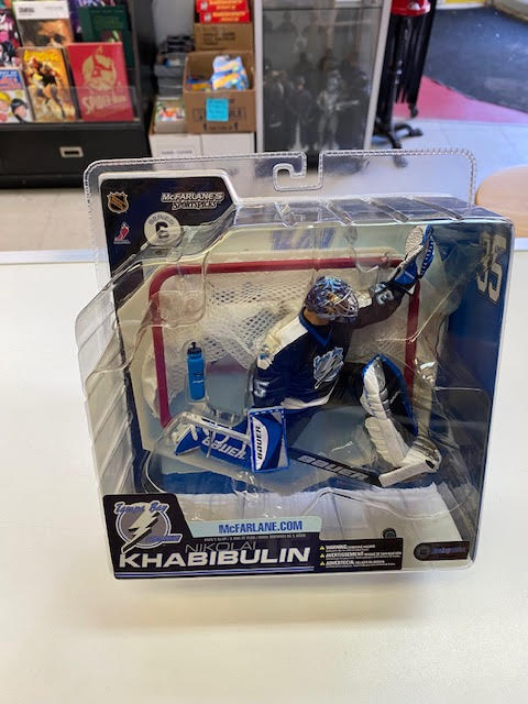 NHL Nikolai Khabibulin Tampa Bay Lightning goalie action figure ...