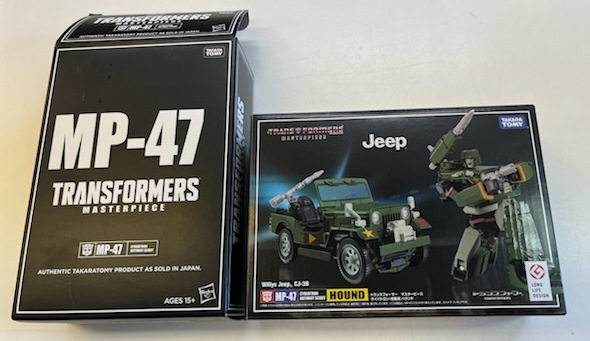 Transformers Masterpiece MP-47 Hound Willys Jeep CJ-3B Takara Tomy