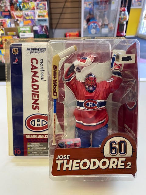 NHl Jose Theodore Montreal Canadien goalie action figure Mcfarlane Toys