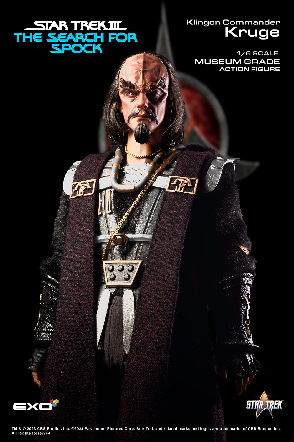 Star Trek III Commander Kruge Klingon 1:6 Scale Figure EXO-6 (912626 ...
