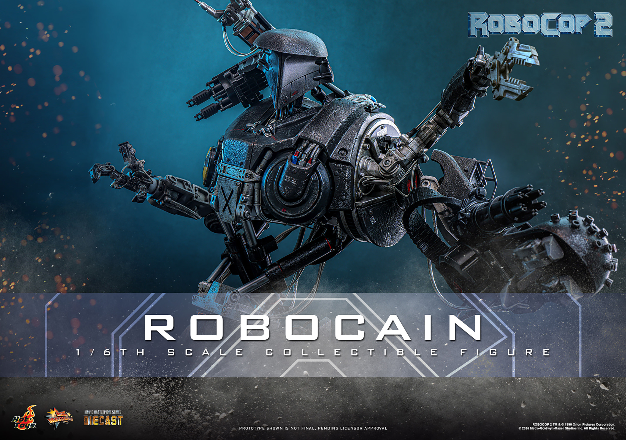 RoboCop 2 - RoboCain Diecast 1:6 Scale Figure Hot Toys MMS828D75B 914714