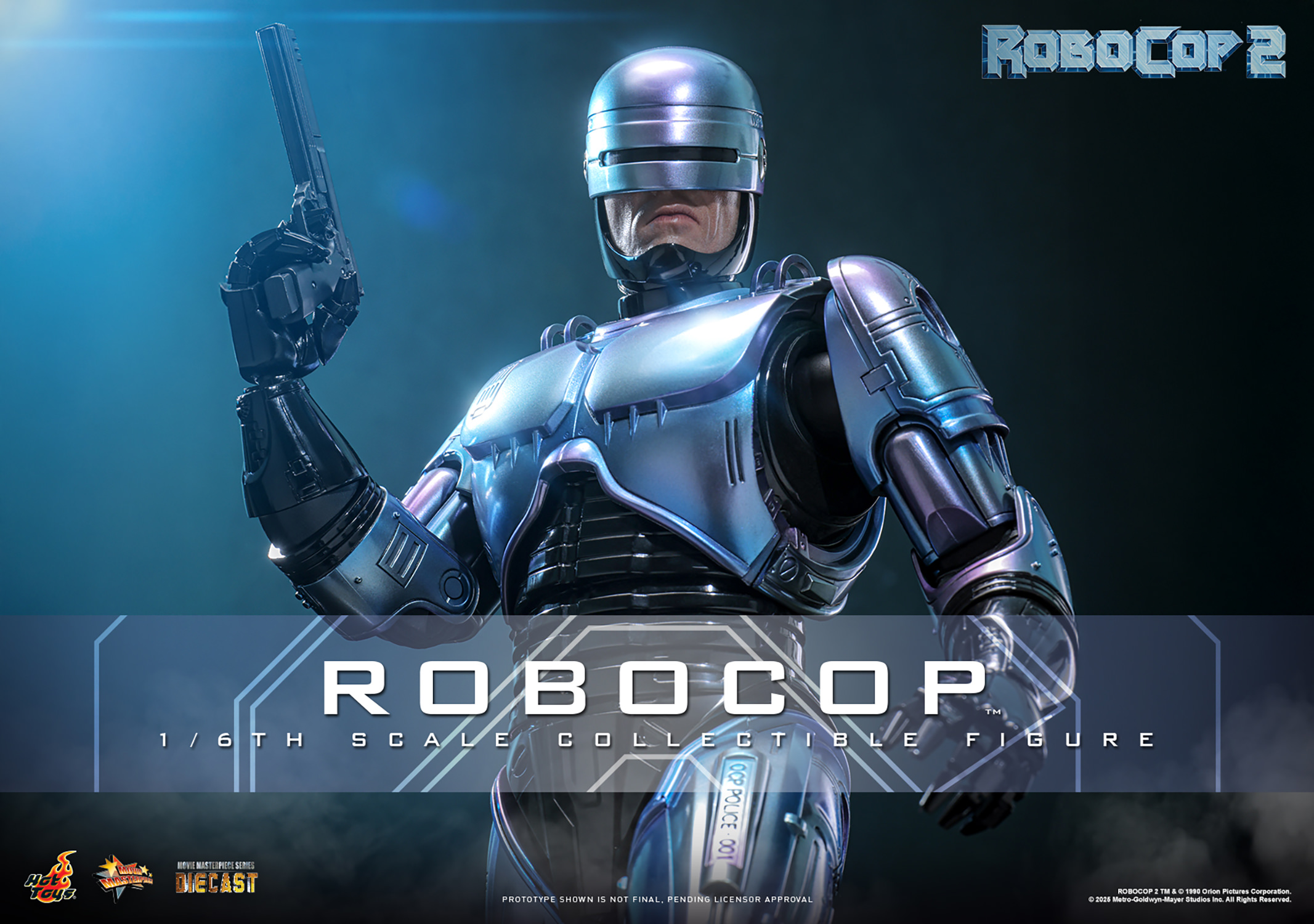 RoboCop 2 - RoboCop 1:6 Scale Diecast Figure Hot Toys 914713 MMS827D74B