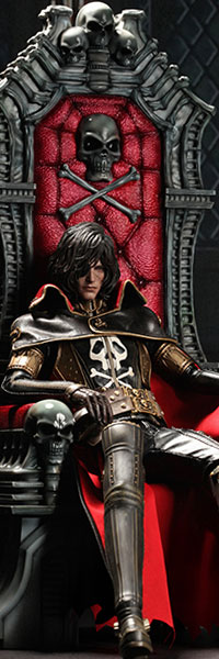 Captain Harlock (Albator) avec trône of Arcadia figurine échelle 1:6 ...