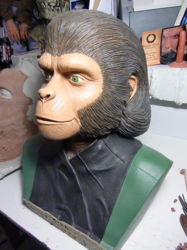 ZIRA Planet of the apes. Figure Scale 1:1 Bust. One of a kind homemade ...