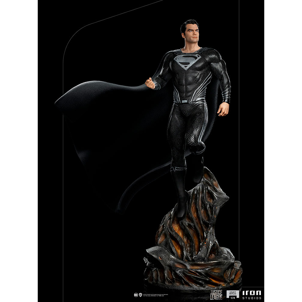DC Superman Black Suit (Zack Snyder’s Justice League) 1:4 Scale Statue ...