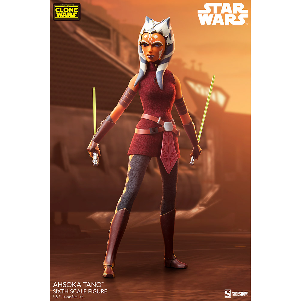 Star Wars: The Clone Wars Ahsoka Tano 1:6 Scale Figure Sideshow ...