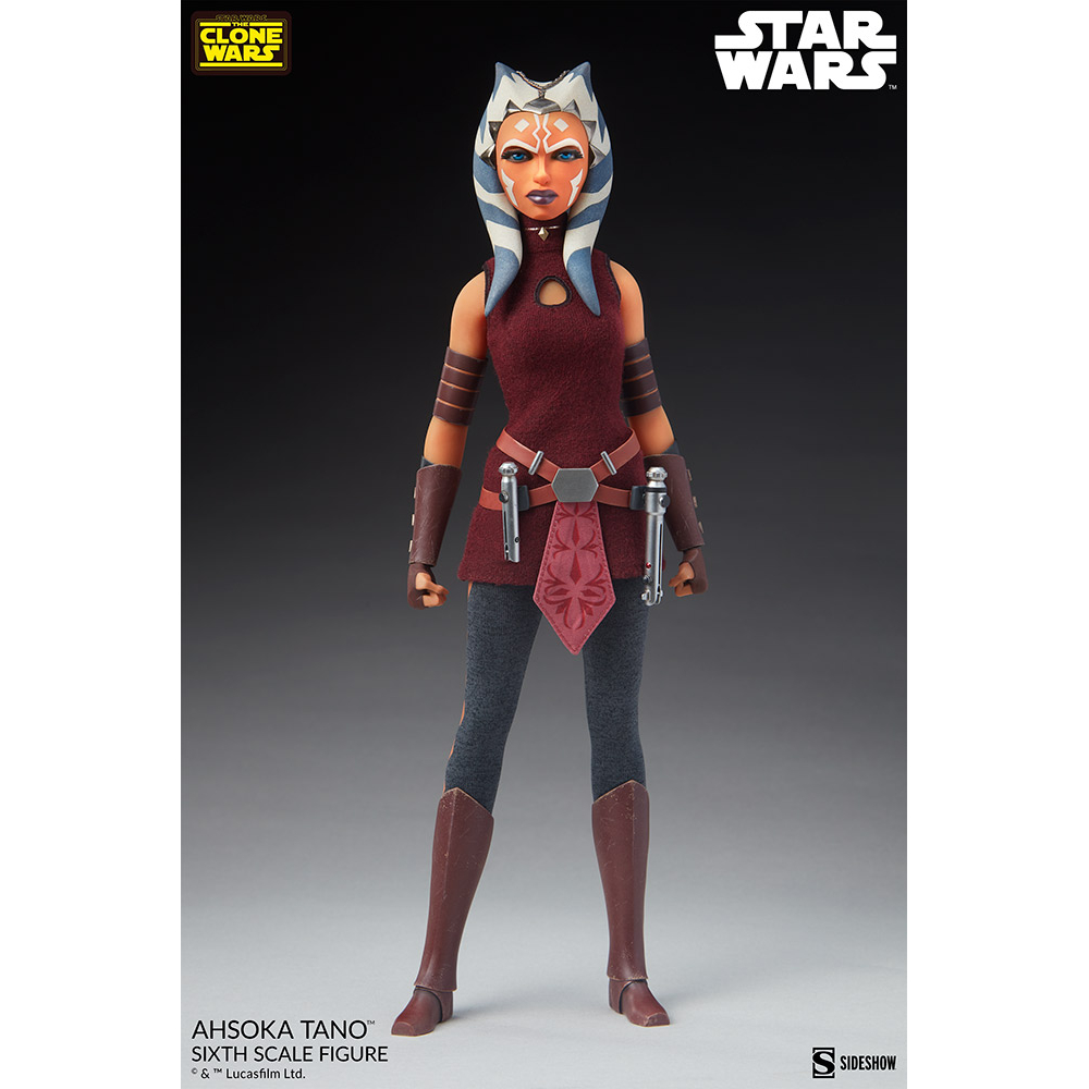 Star Wars: The Clone Wars Ahsoka Tano 1:6 Scale Figure Sideshow ...