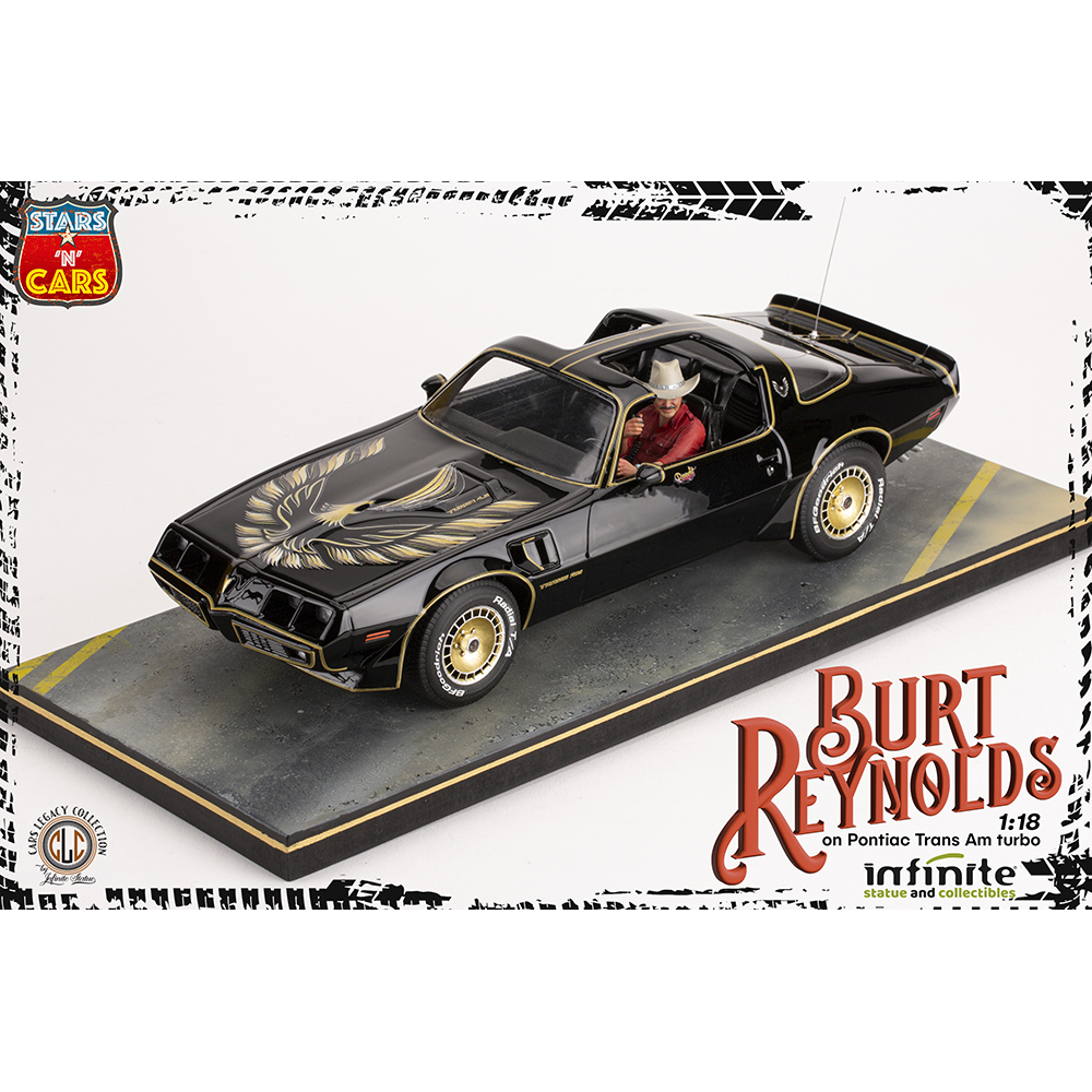 Burt Reynolds on Pontiac Firebird Trans Am 1980 1:18 Scale Infinite ...