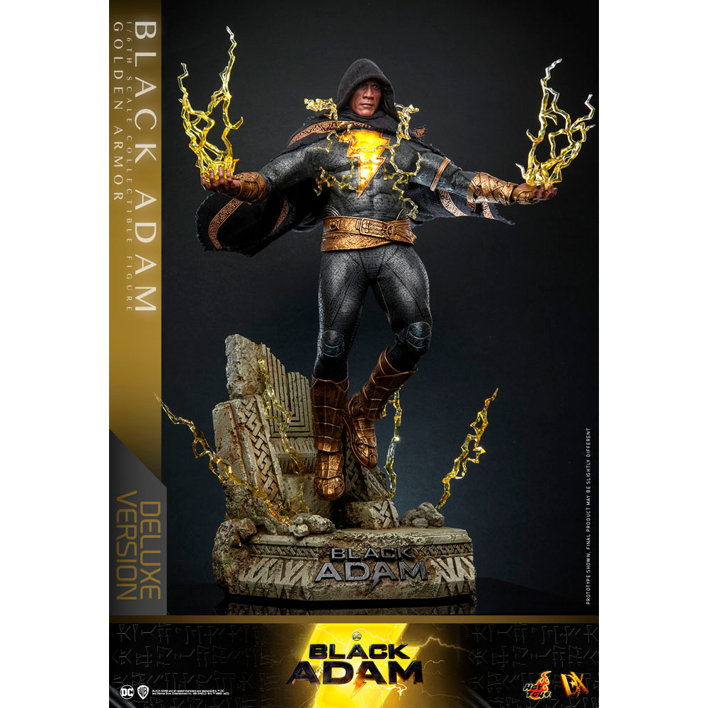 DC Black Adam (Golden Armor) (Deluxe Version) 1:6 Scale Figure Hot Toys ...