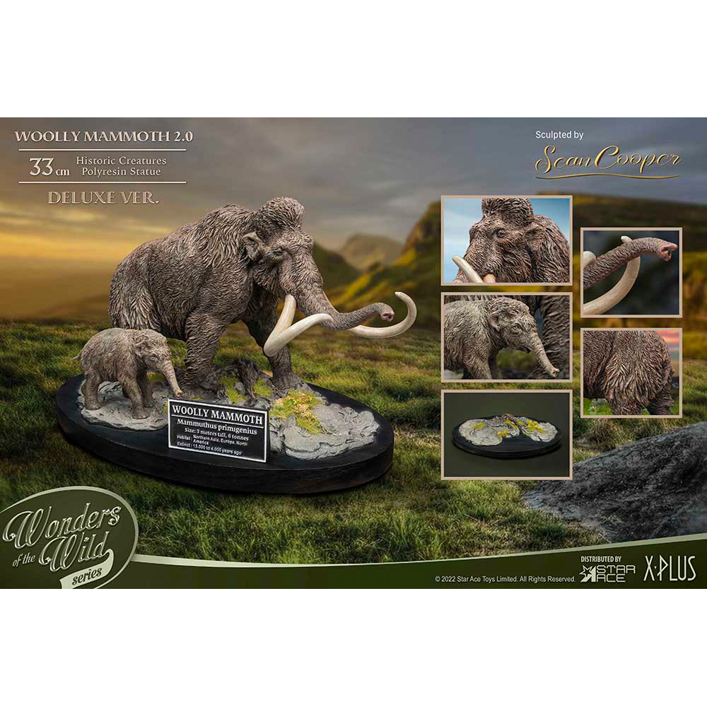Wonders of the Wild - Woolly Mammoth 2_0 Deluxe Statue Star Ace Toys ...
