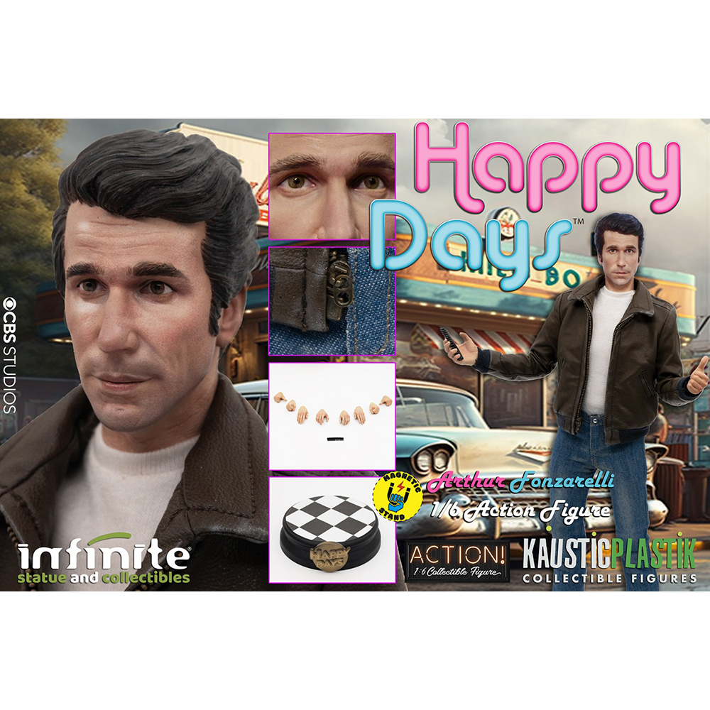 Happy Days Fonzie 16 Scale Figure Infinite Statue 912092