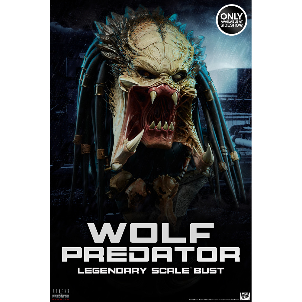 Aliens VS Predator: Requiem buste Wolf Predator Legendary Scale Bust ...