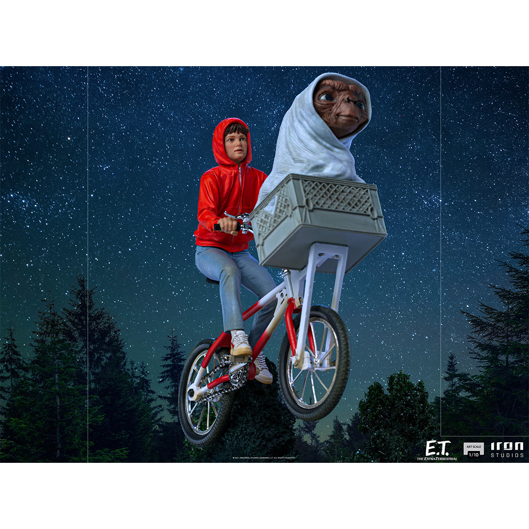 E.T. & Elliot (REGULAR VERSION) 1:10 Scale Statue Iron Studios 909040