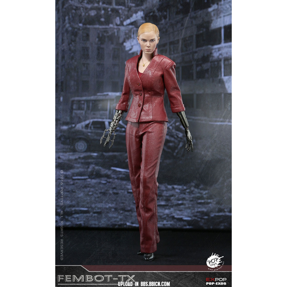 Terminator TX figurine échelle 1:6 Femme robot Pop Toys POP-EX06