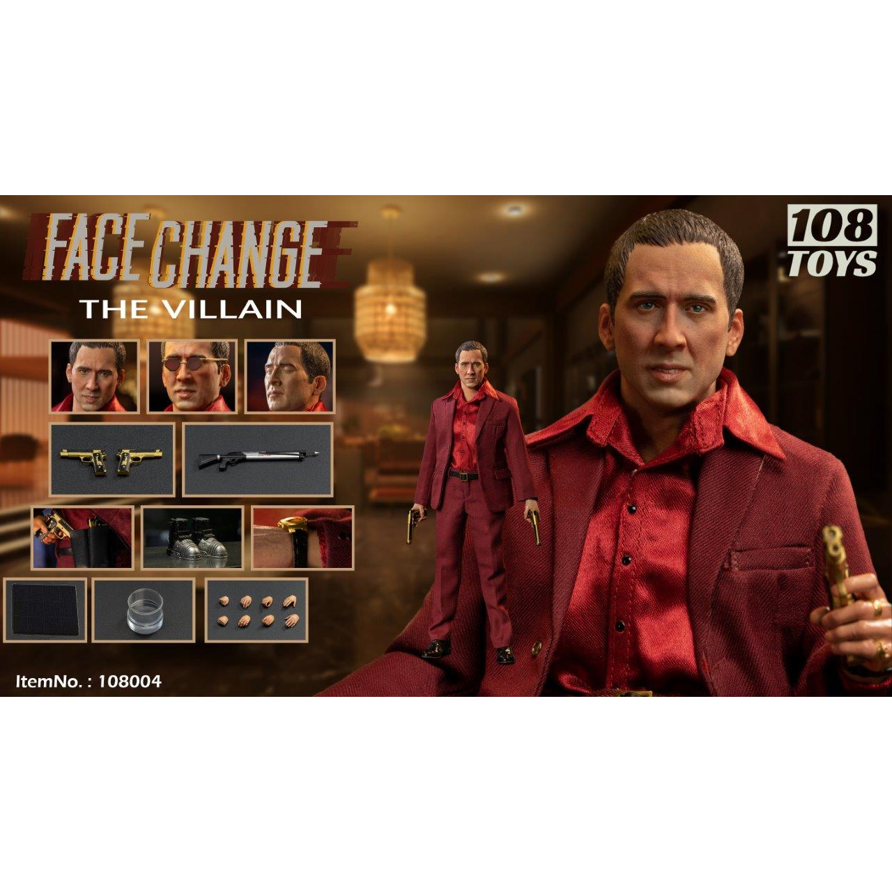 Face Change The Villain 1:6 Scale Action Figure 108Toys 108-004