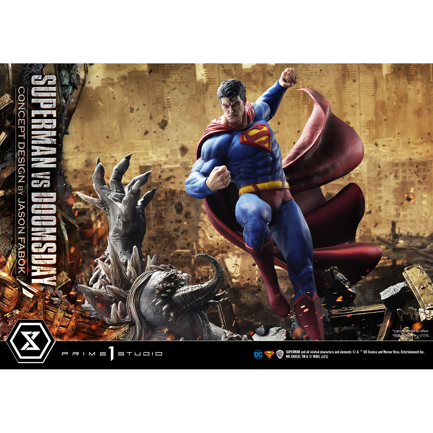 DC Superman VS Doomsday (REGULAR VERSION) 1:3 Scale Statue Prime 1 ...