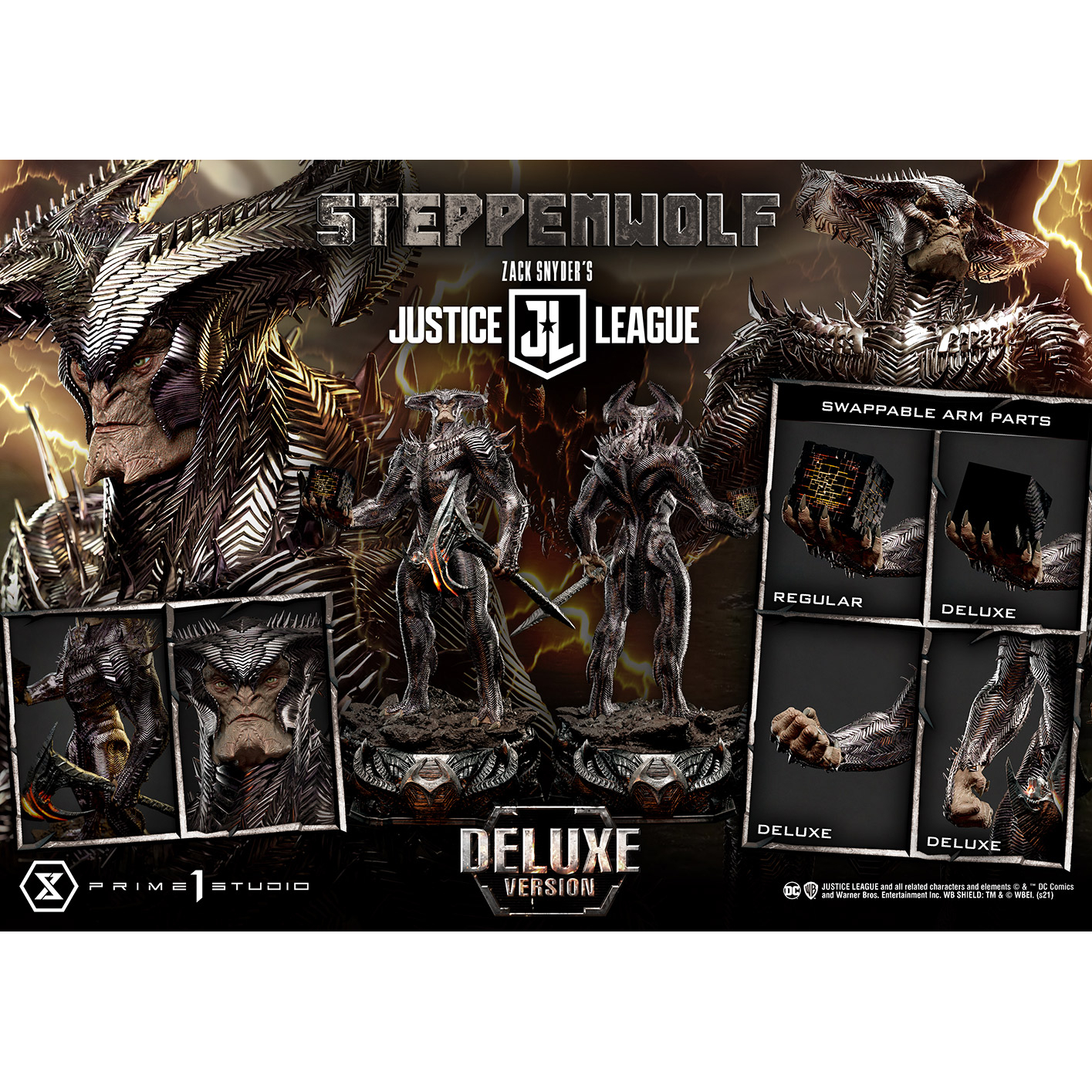 DC Justice League Steppenwolf 1:3 Scale Statue (Deluxe version) Prime 1 ...