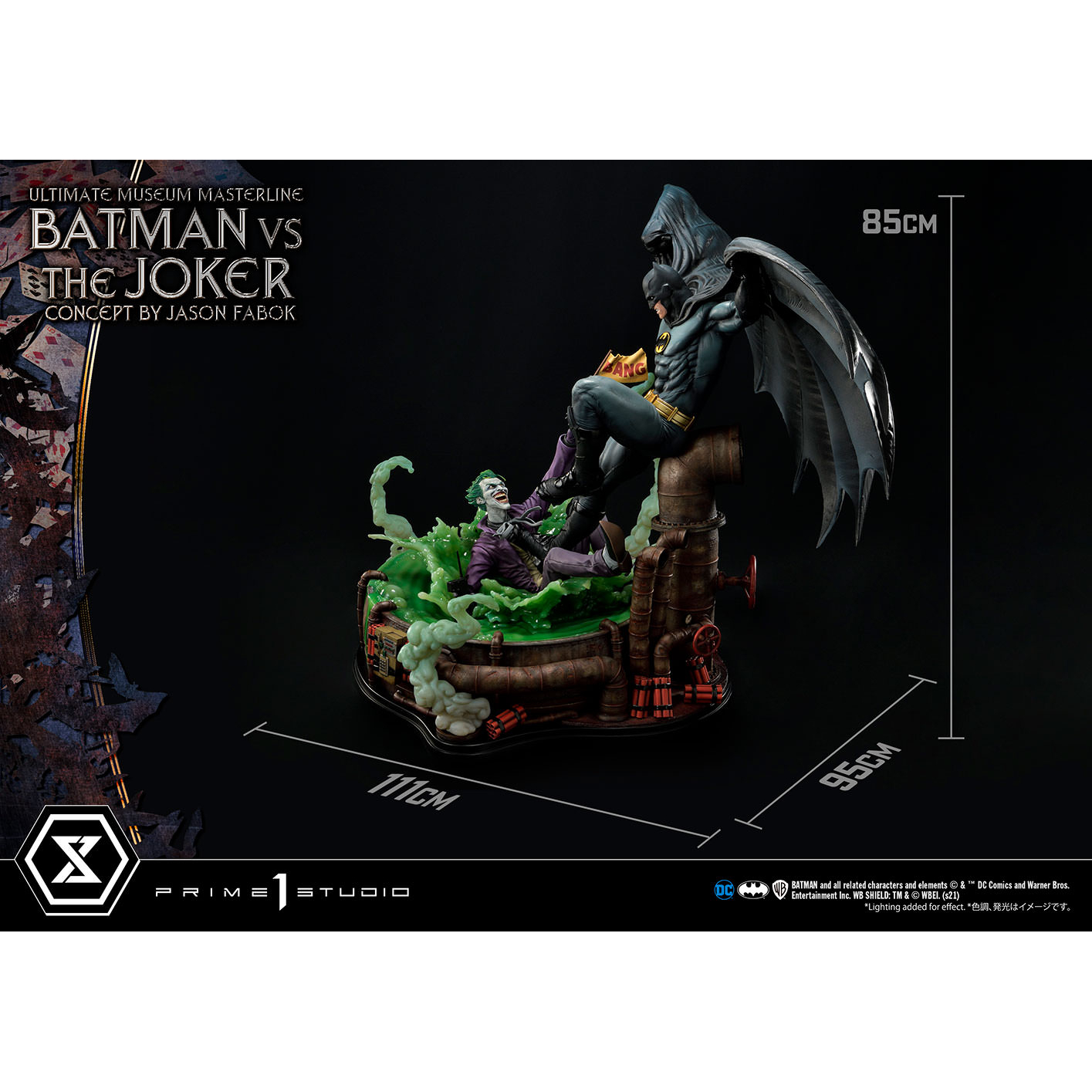 DC Batman vs The Joker (REGULAR VERSION) 1:3 Scale Statue Prime 1 ...