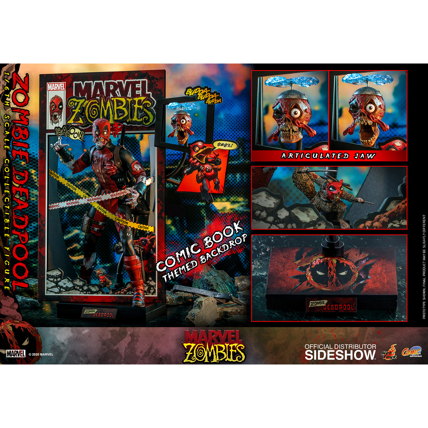 Marvel Zombie Deadpool 1:6 scale figure Hot Toys 907337 CMS06
