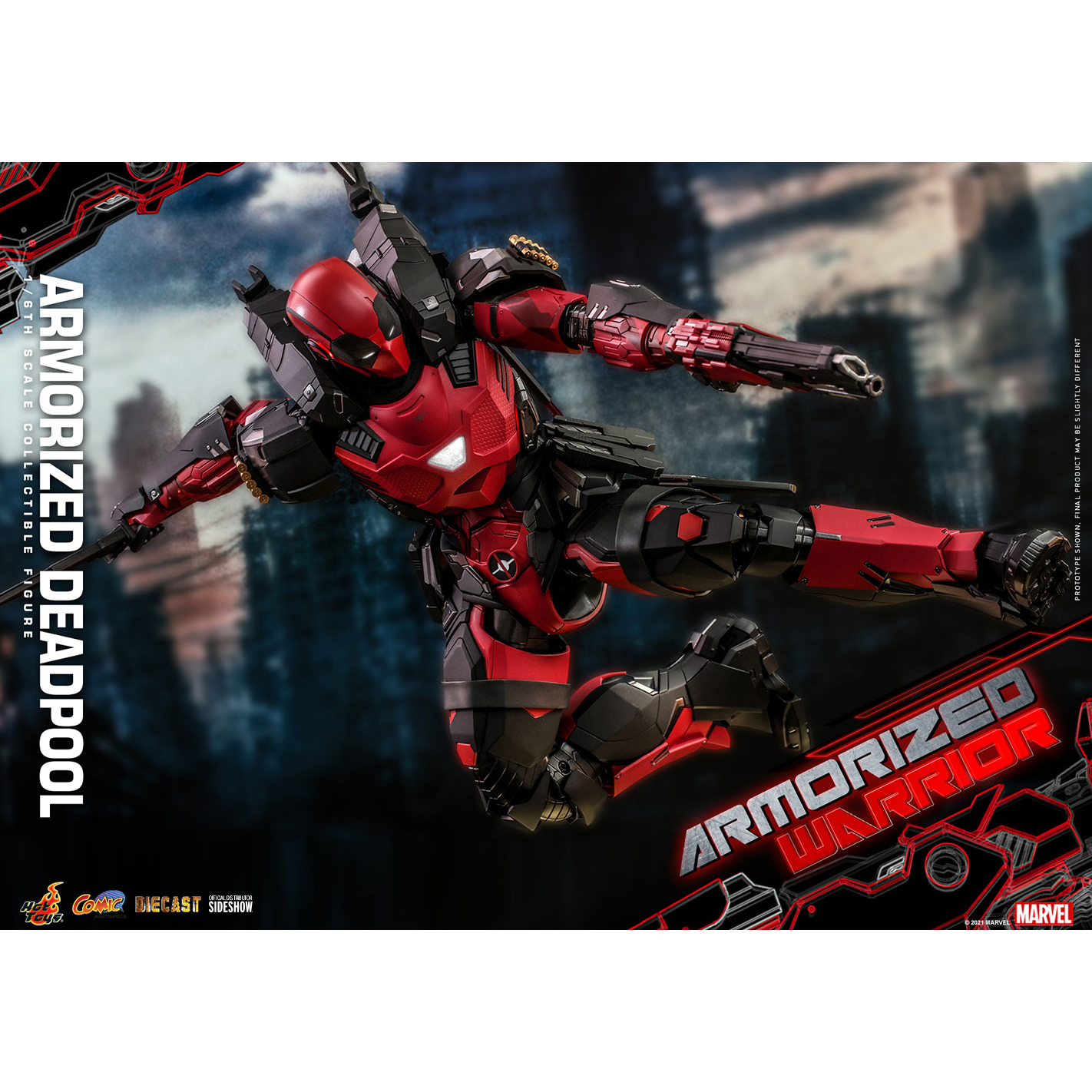 Marvel Armorized Deadpool 1:6 Scale Figure Diecast Hot Toys 908909 ...