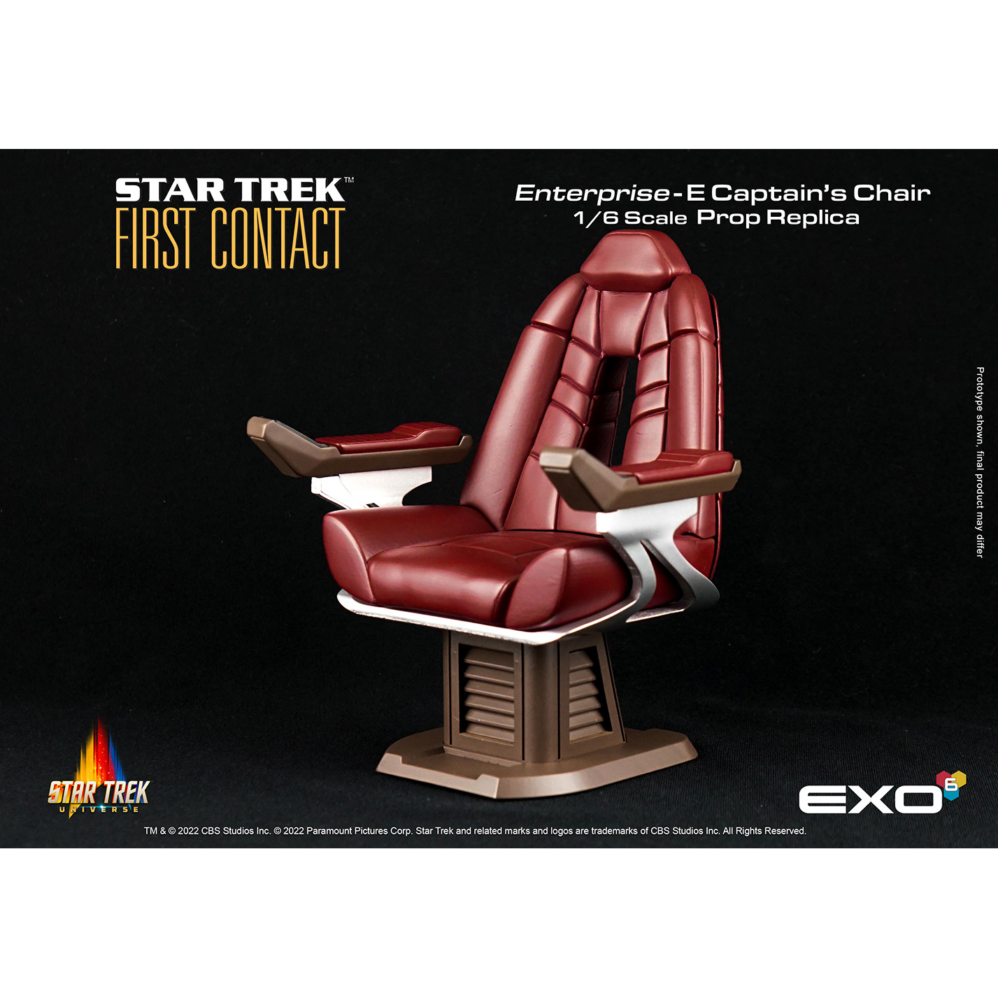 Star Trek: First Contact Enterprise-E Captain Picard’s Chair 1:6 Scale ...