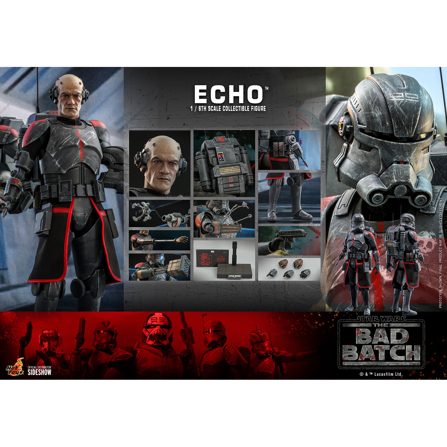 Star Wars Echo 1:6 Scale Figure Set Hot Toys 908283 TMS042