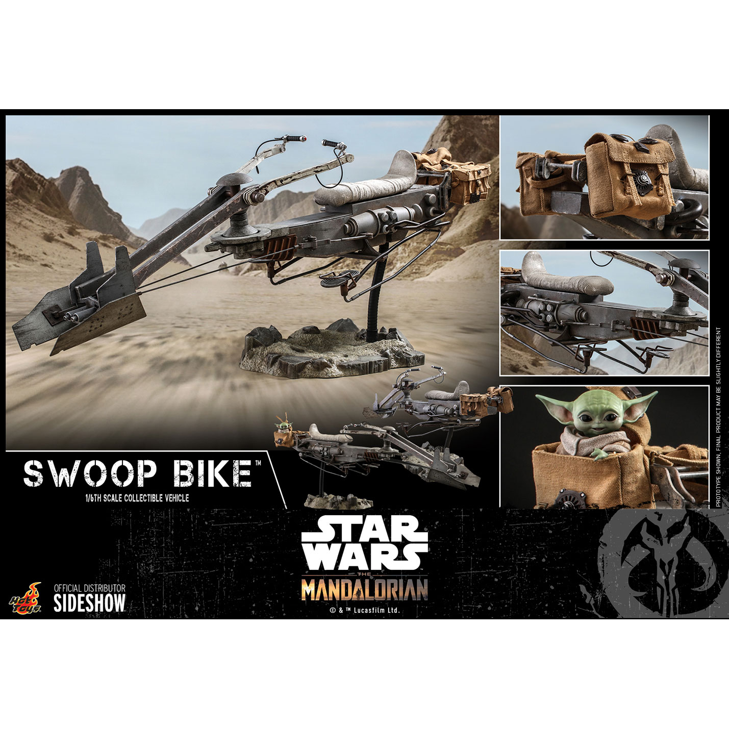 Star Wars Swoop Bike 1:6 star wars mandalorian Scale Figure Hot Toys ...