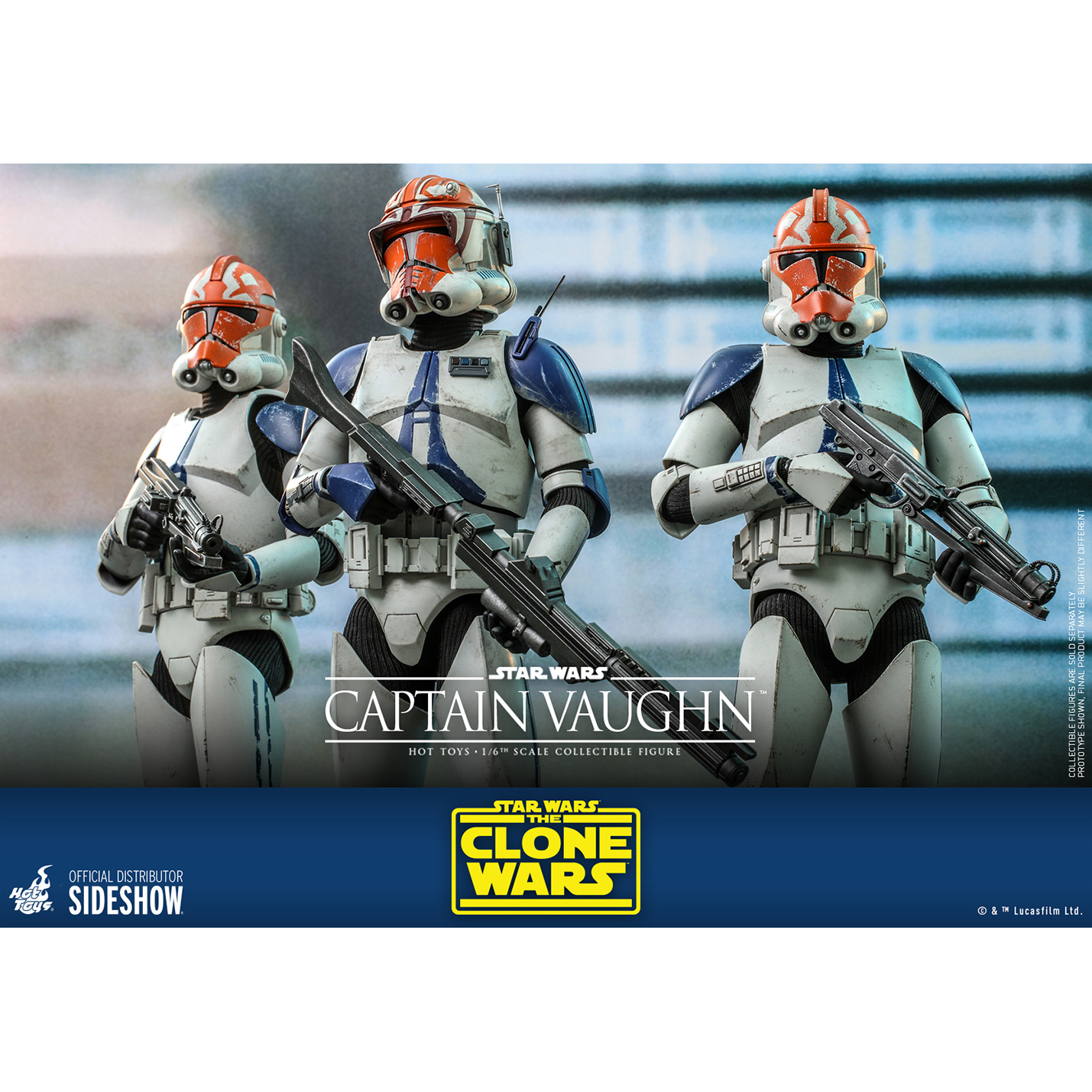 Star Wars: The Clone Wars Captain Vaughn 1:6 scale figure Hot Toys ...