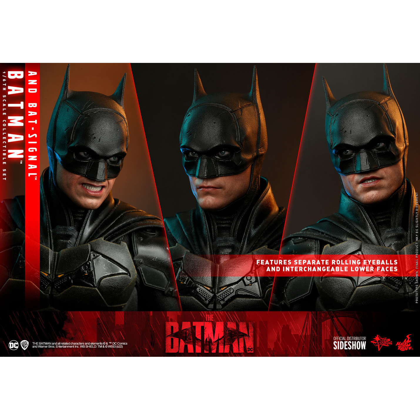 DC Batman and Bat-Signal (The Batman) 1:6 Scale Collectible Set Hot ...