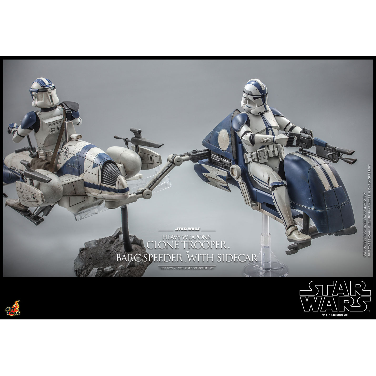 Star Wars: The Clone Wars - Heavy Weapons Clone Trooper and BARC ...
