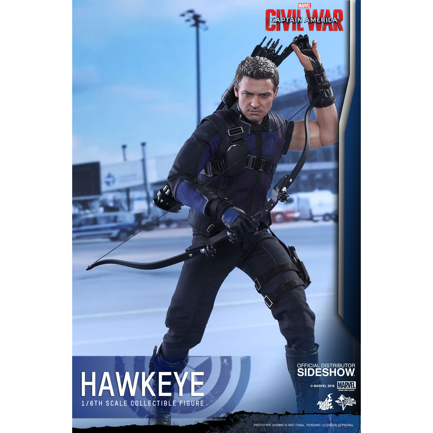 Hawkeye Captain America: Civil War Sixth Scale Figure Hot Toys MMS358 ...