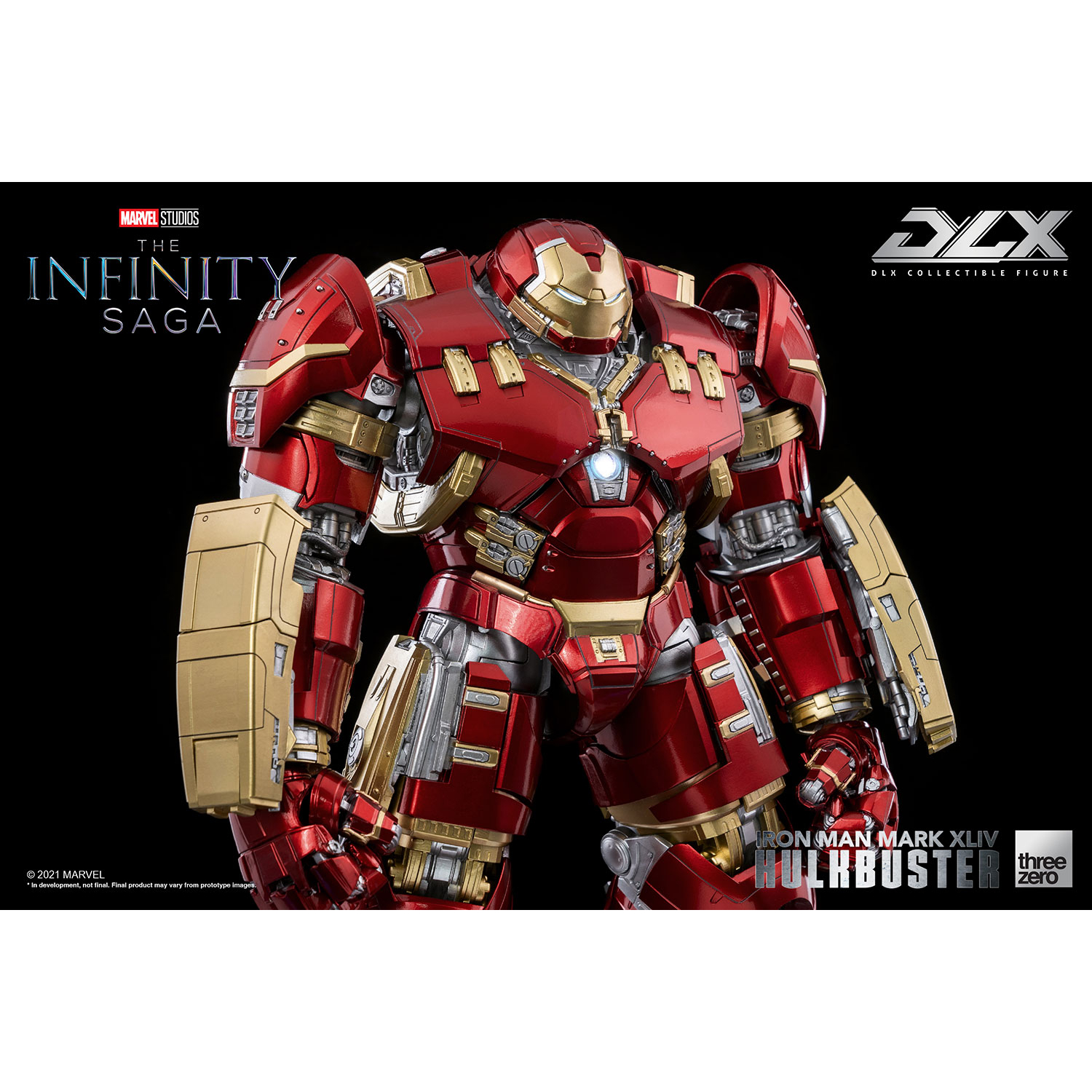 DLX Iron Man Mark XLIV (44) Hulkbuster Collectible 1:12 Figure Diecast ...