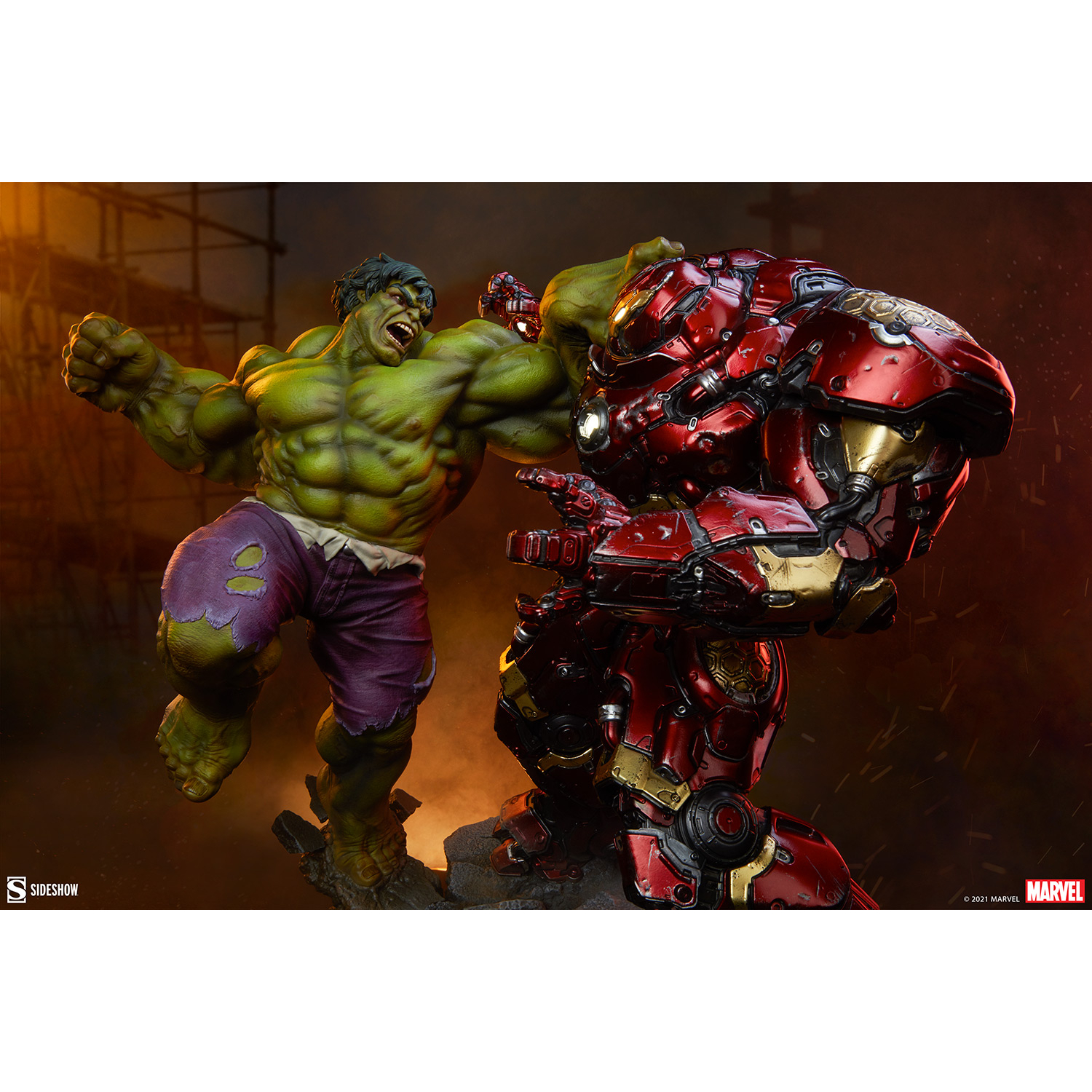Hulk Vs Hulkbuster Hulk Vs Hulkbuster Maquette Sideshow Collectibles