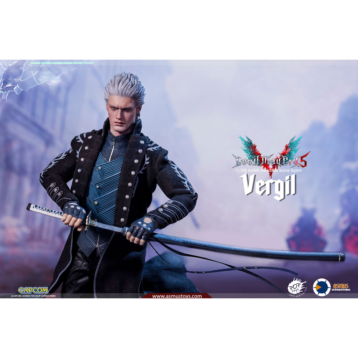 The Devil May Cry Vergil 1:6 Scale Figure Asmus Collectible Toys 909117