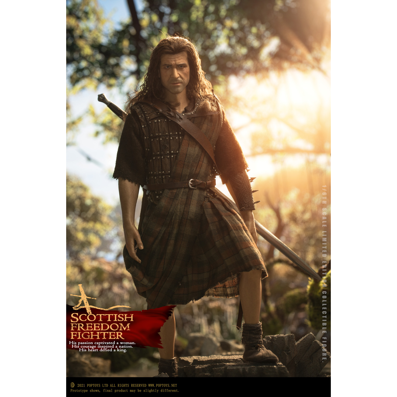 Scottish Freedom Fighter Standard Version 1:6 Scale Figure PopToys EX038