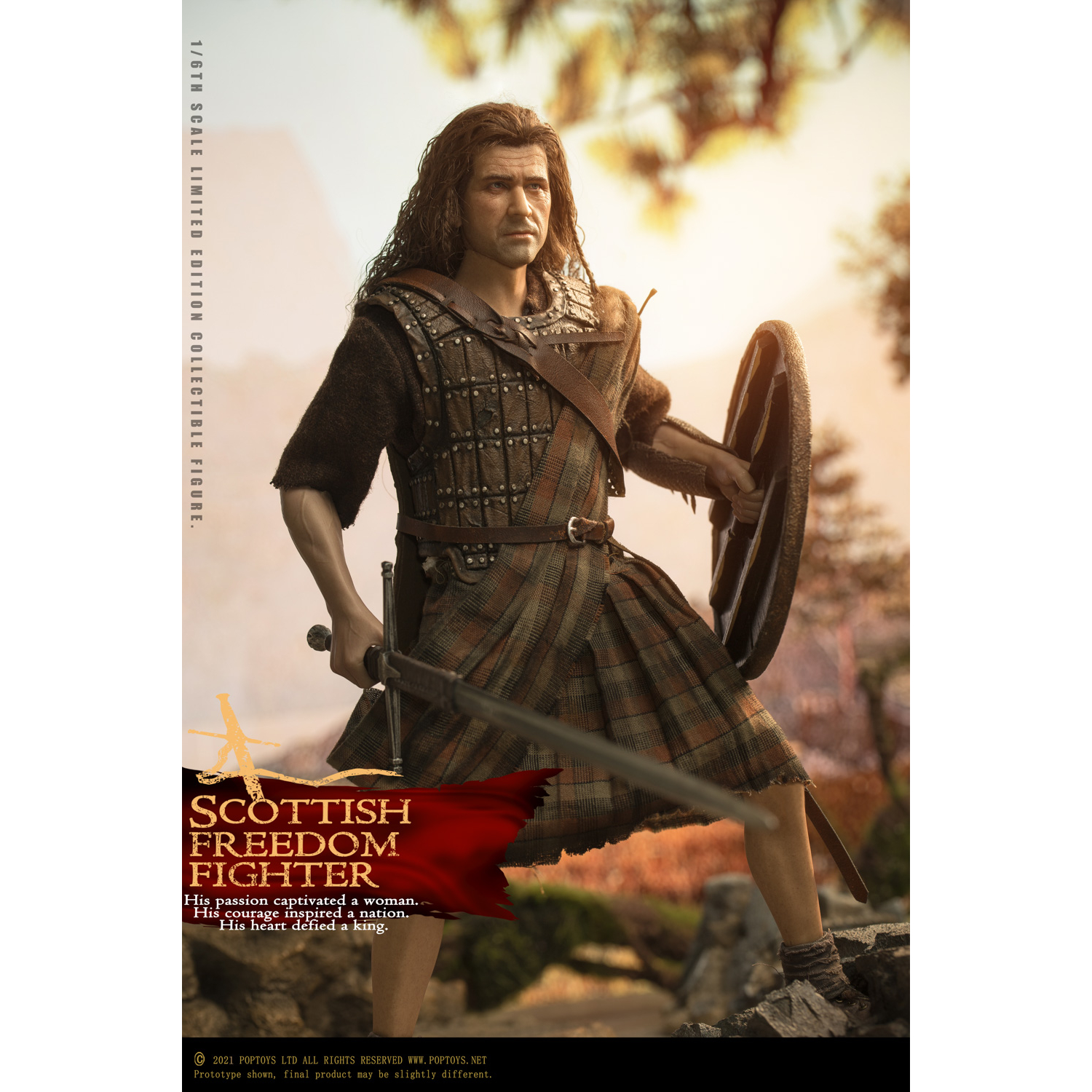 Scottish Freedom Fighter Standard Version 1:6 Scale Figure PopToys EX038