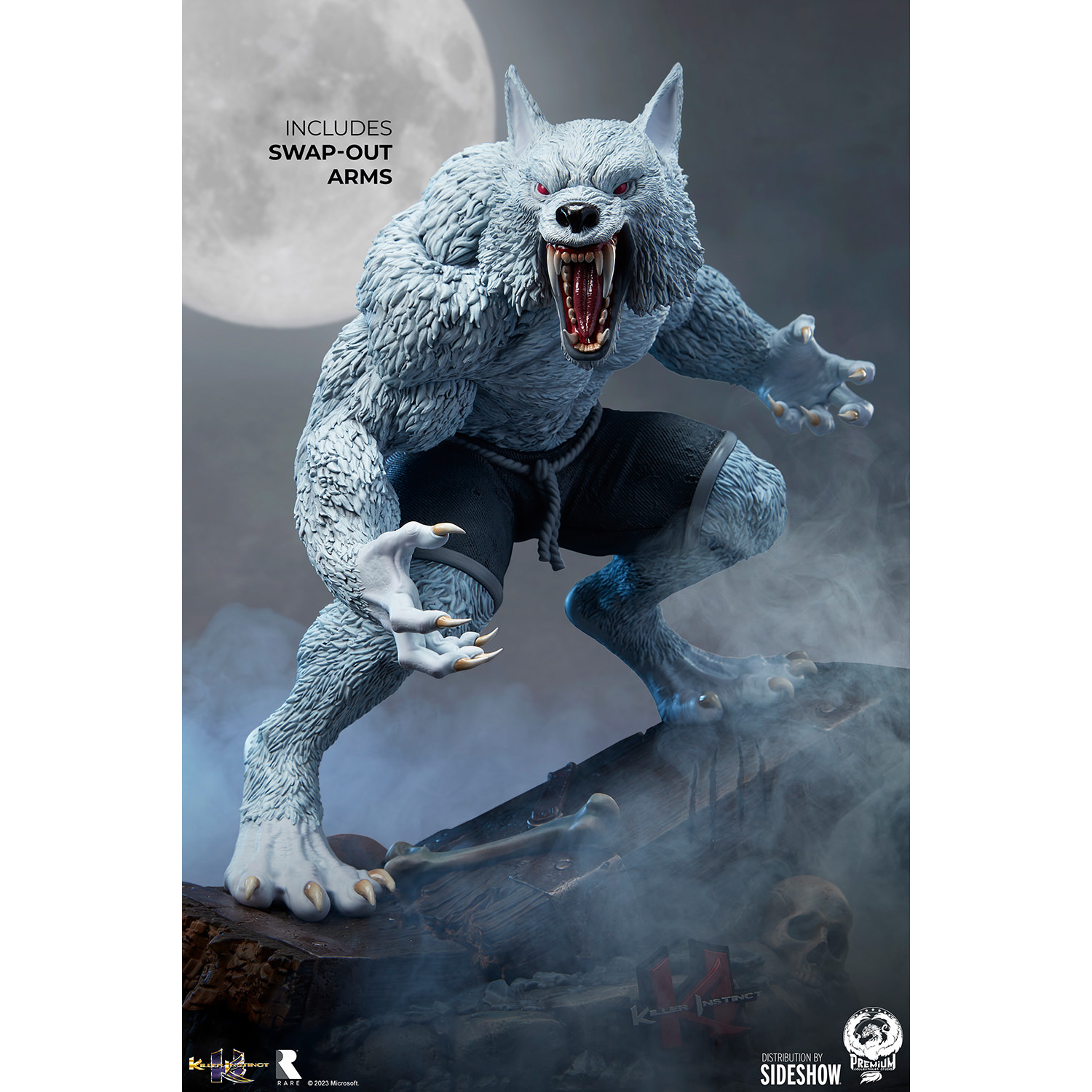 Killer Instinct - Sabrewulf White Wolf Variant Quarter Scale (1:4 ...