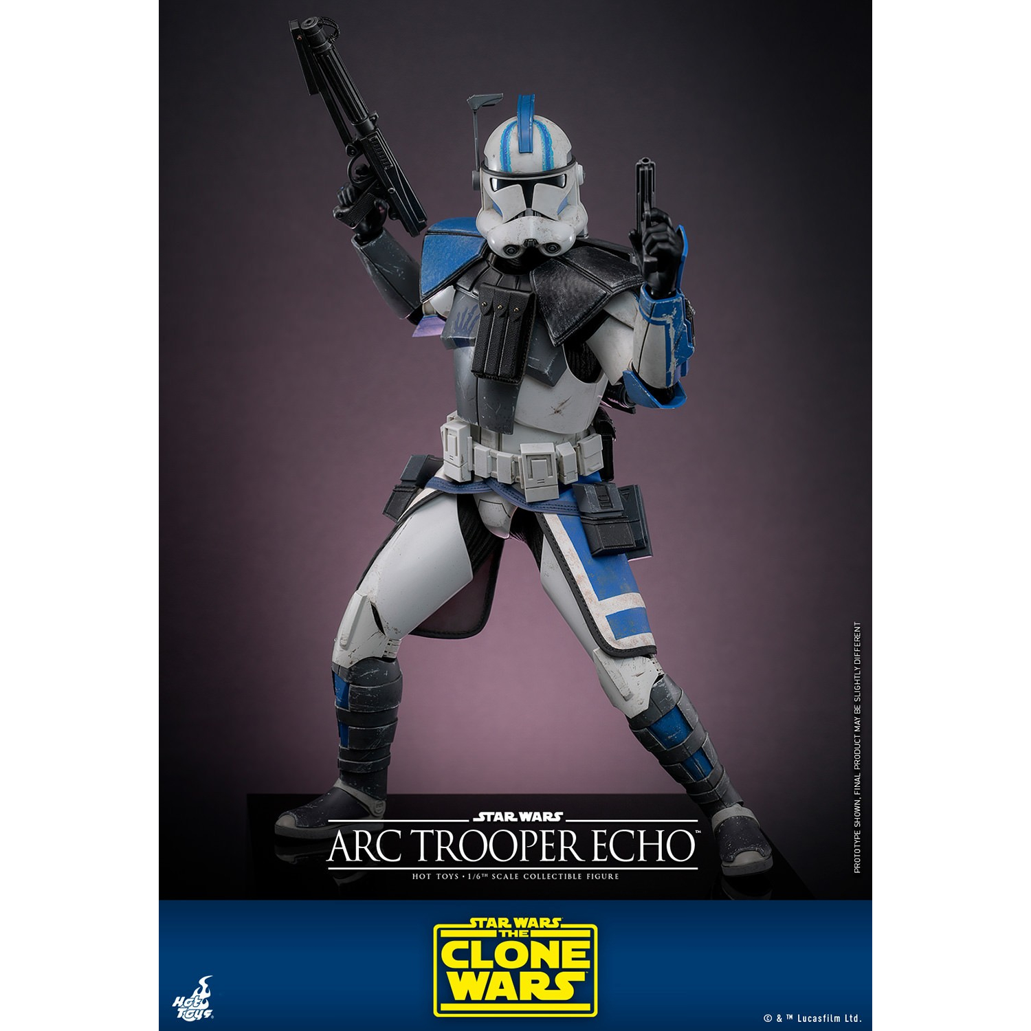 Star Wars The Clone Wars ARC Trooper Echo 1:6 Scale Figure Hot Toys ...